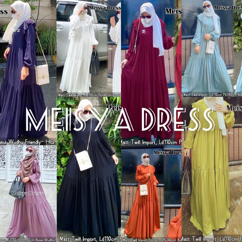Jual MEISYA MIDI DRESS (LABEL KAYLA) | Shopee Indonesia