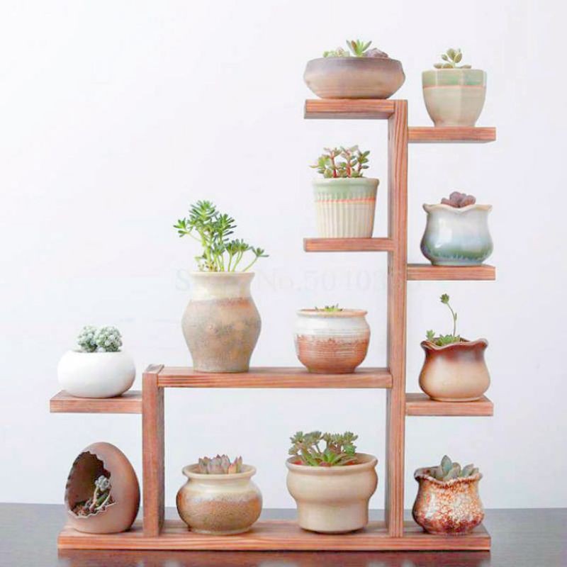 Jual Rak Tanaman Hias Kayu Minimalis Modern Model 3 | Shopee Indonesia