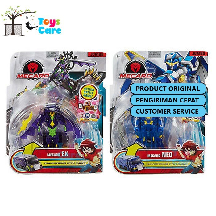 Jual Mecard Toys Jumbo Class Set 2Pcs Mecard Neo & Ex Transformer Robot ...