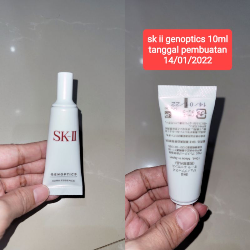 Jual SK II travel size cleansing foam 20gr + aura essence genoptics 10ml | Shopee Indonesia
