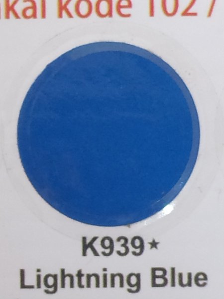 Jual Pilox Merk Samurai Paint Kode K939 Warna Lightning Blue Cat Semprot Aerosol | Shopee Indonesia