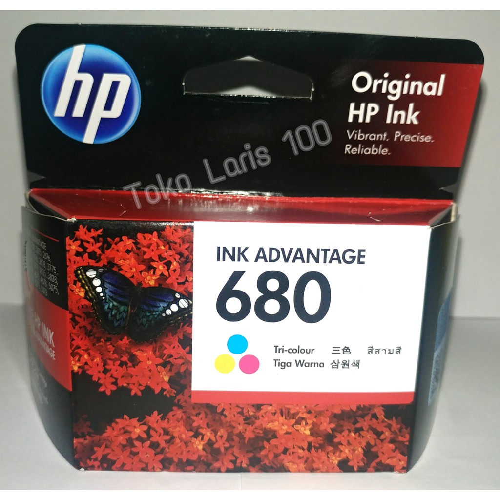 Jual Cartridge Printer HP 680 Tri-Color Tiga Warna New Original ...