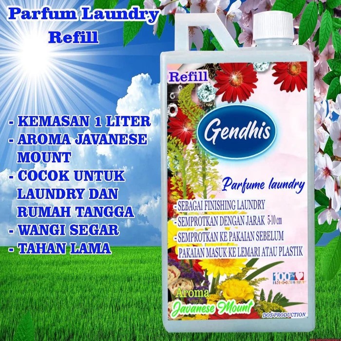 Jual PARFUM LAUNDRY PEWANGI PAKAIAN GENDHIS JAVANESE MOUNT ISI 1 LITER ...
