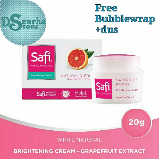 Jual Safi White Natural Brightening Cream Grapefruit 20gr | Shopee ...