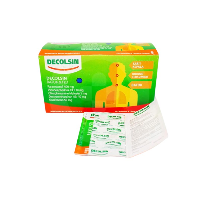 Jual [ECER] Decolsin Obat Batuk Dan Pilek - 1 Strip isi 4 Tab | Shopee ...