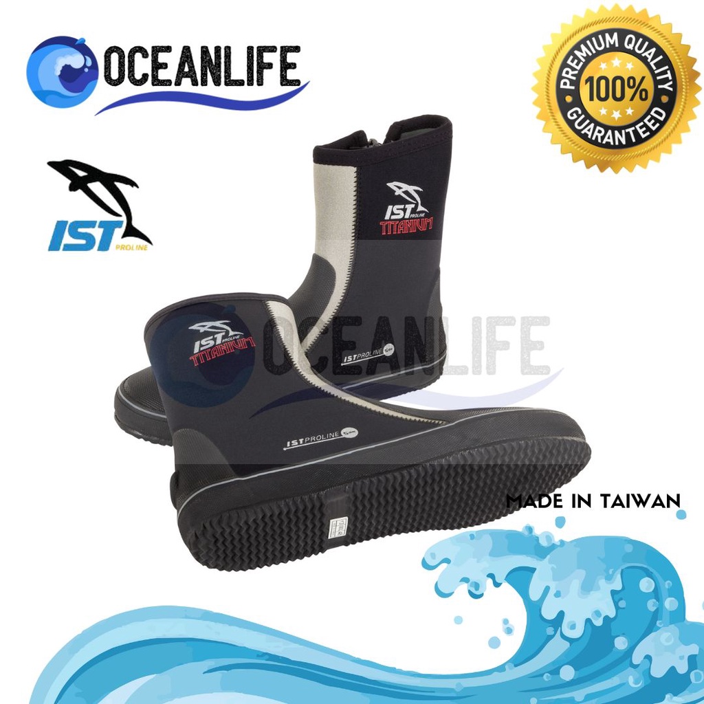 Jual IST S7 Sepatu Boots Diving/Pantai Anti Slip/5MM Titanium Boots ...
