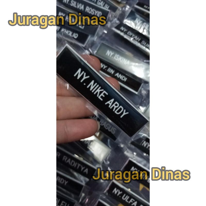Jual Nametag / Papan Nama Dada PDH / Nametag Bhayangkari / Nametag ...