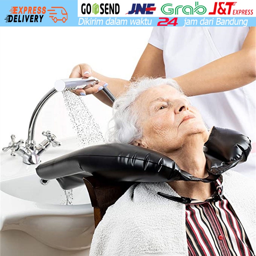 Jual PVC Baskom Tiup Portable Tempat Cuci Rambut Keramas utk Org Tua ...