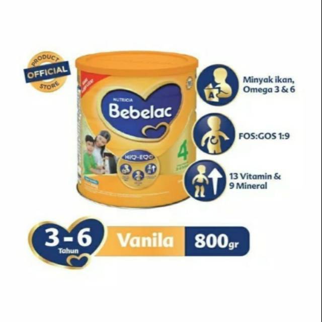 Jual Bebelac 4 vanila 800 g | Shopee Indonesia