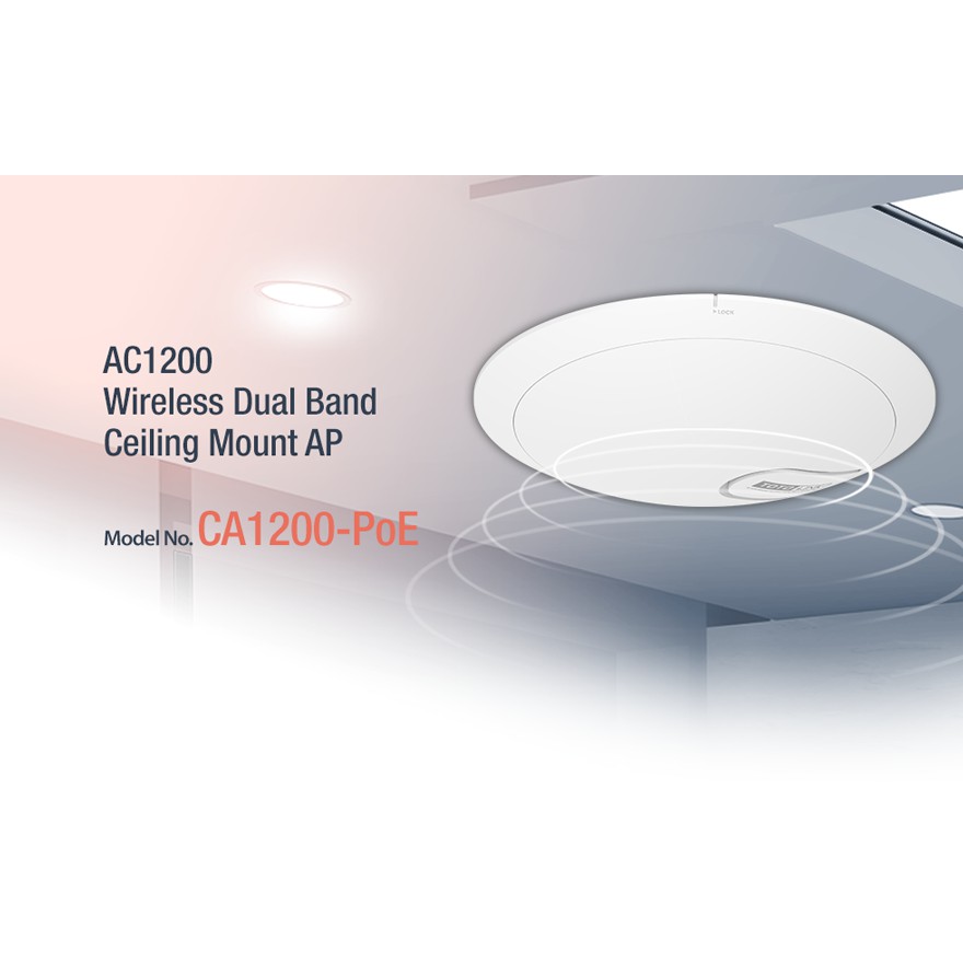 Jual Totolink CA1200-POE AC1200 Wireless Dual Band Ceiling Mount AP ...