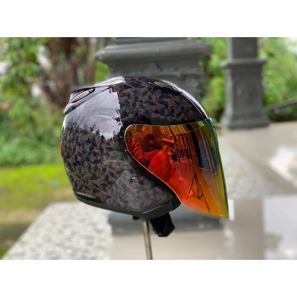 Jual Sticker Decal Helm Carbon Forged untuk semua type helm | Shopee ...