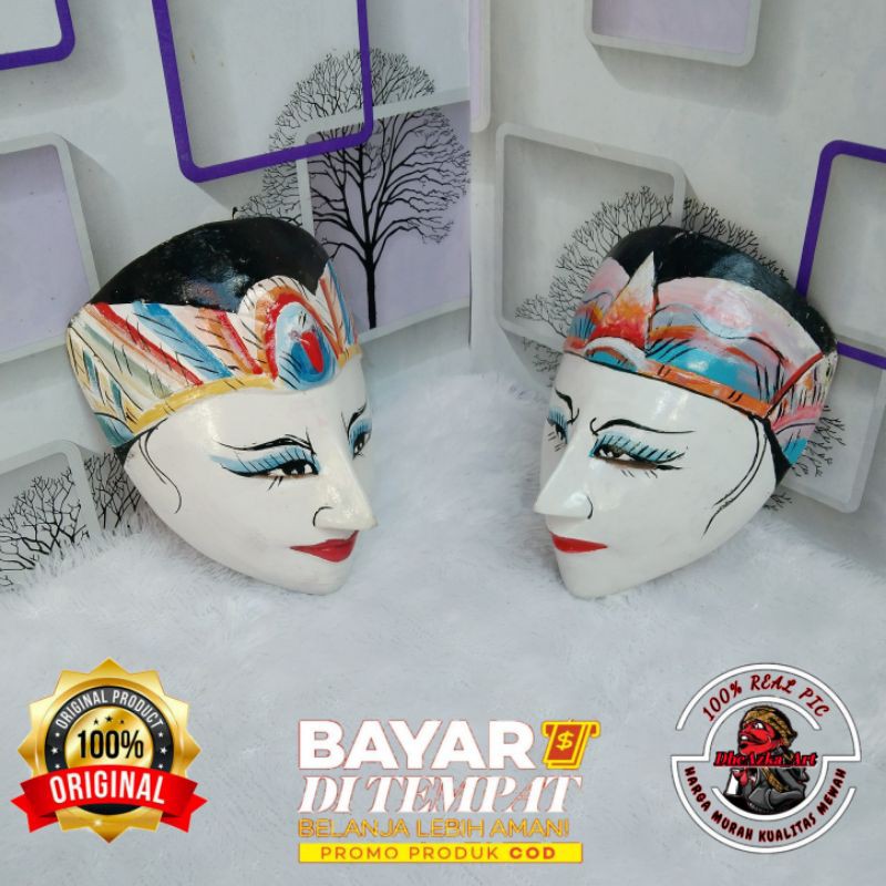 Jual Wayang Topeng Tari Rama/Sinta Bisa Pesan Satuan/Pasangan | Shopee ...