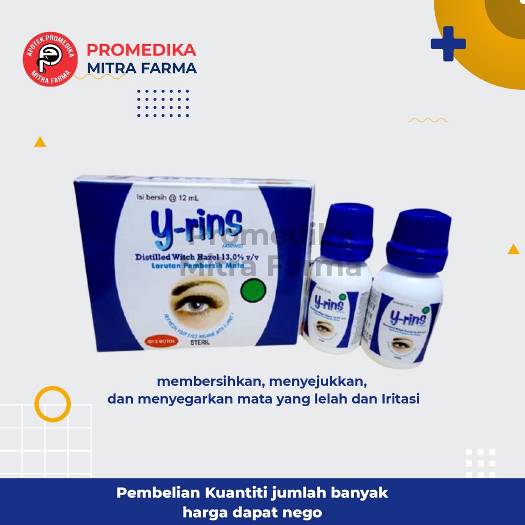 Jual Y-Rins 12 ml / Box / Larutan Steril Pencuci Mata | Shopee Indonesia