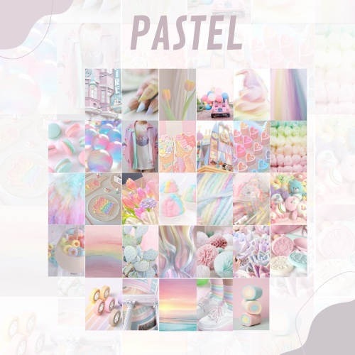 Jual Isi 16 pcs "COLOR 1" | Poster Dinding Murah Aesthetic | Aesthetic ...