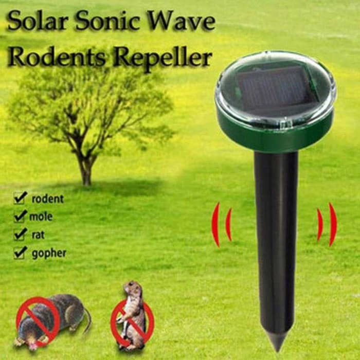Jual Alat Pengusir Tikus Ultrasonic Tenaga surya Solar cell Pest ...