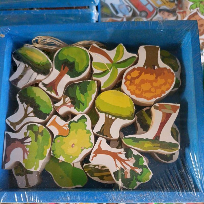 Jual Mainan Kayu Aneka meronce edukasi murah, Meronce Balok Tema (Hewan ...