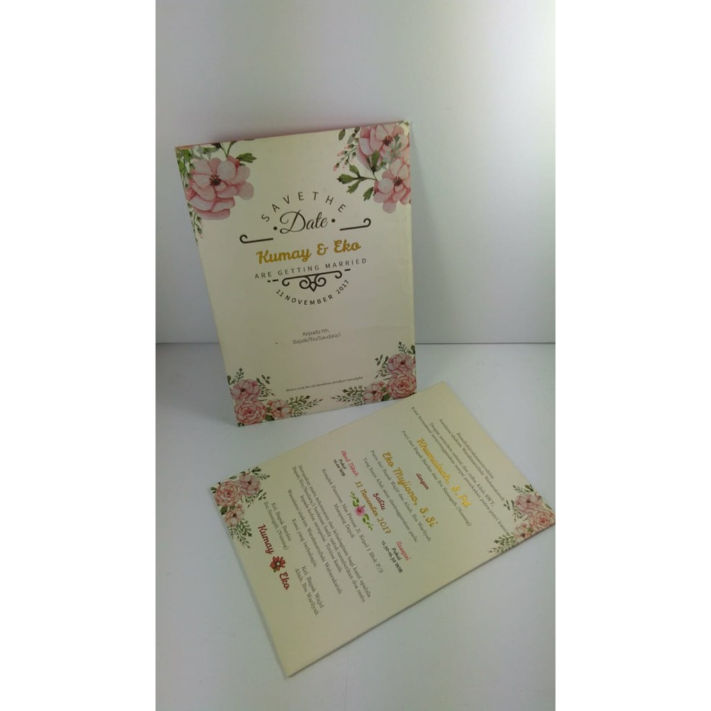 Jual Undangan Pernikahan Hard Cover Potret | Shopee Indonesia