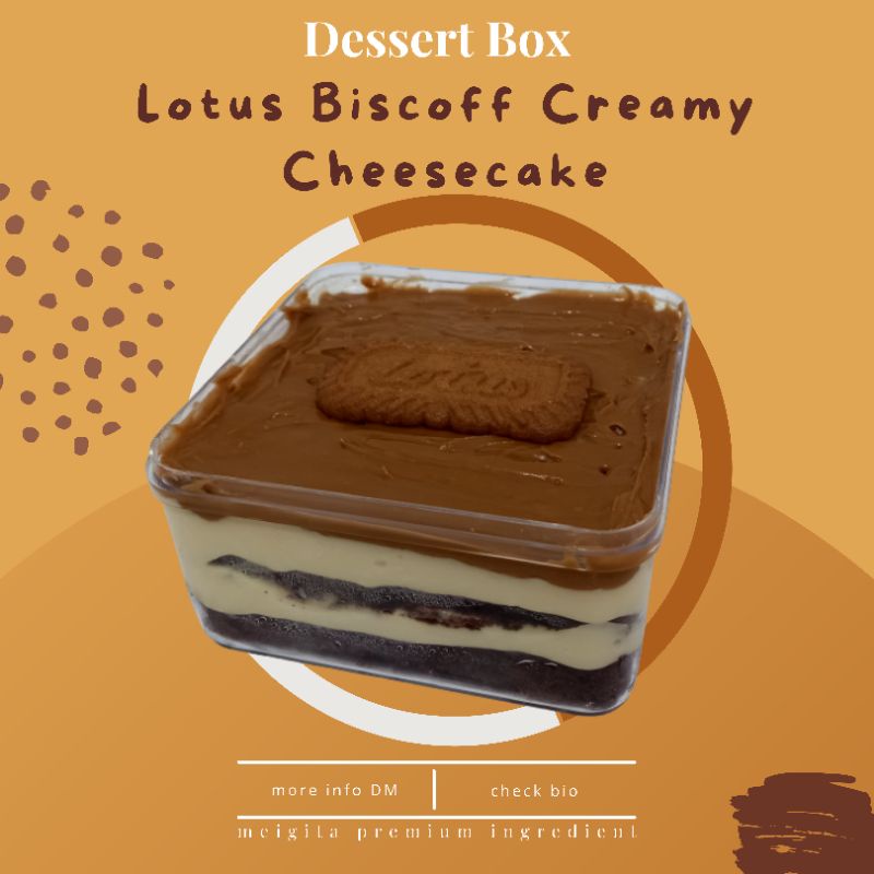 Jual Lotus Biscoff Creamy Cheesecake dessert box | Shopee Indonesia