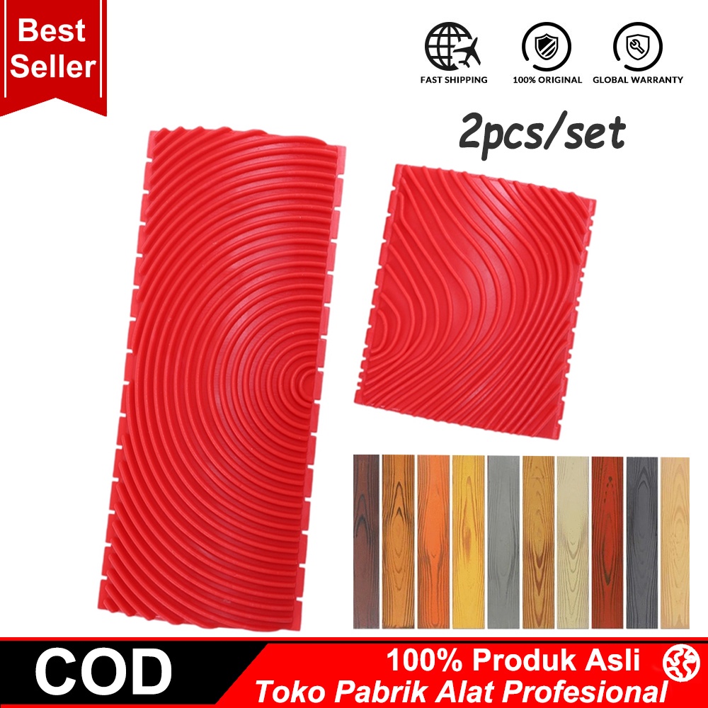 Jual Alat Membuat Motif Kayu Rubber Wood Graining Pattern tool Kuas ...