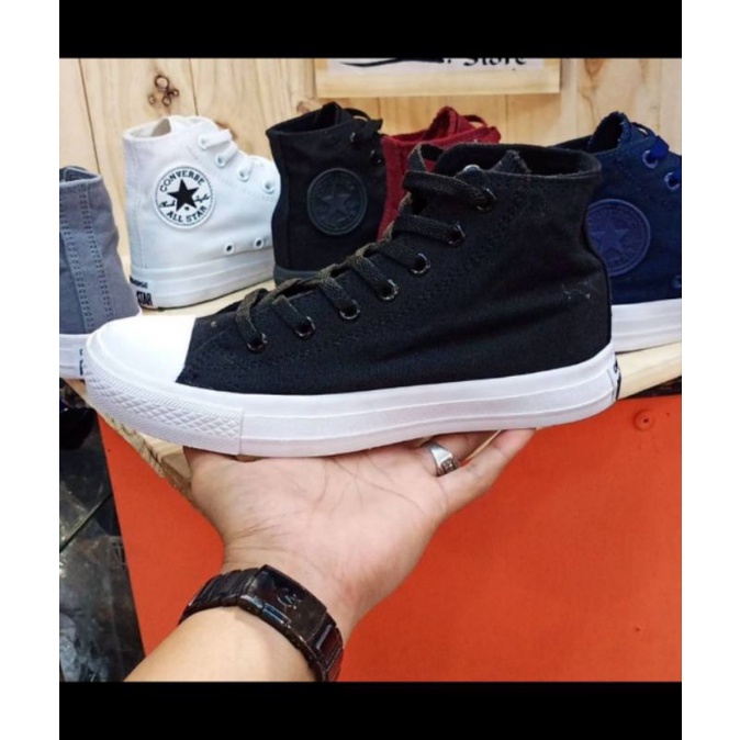 Jual Sepatu Alstar Tinggi Hitam Putih|Maroon|Abu|Grey|Putih polos|Hitam ...