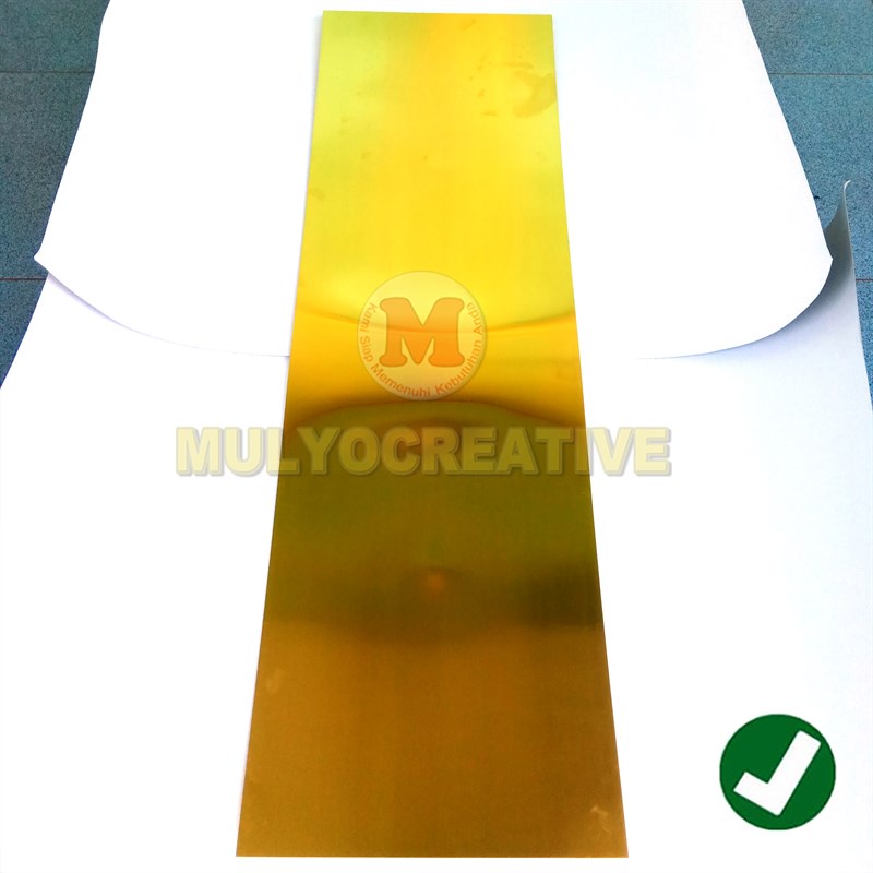 Jual Plat Kuningan Lembaran Ukuran 120cm X 36.5cm Tebal 0.2 mm | Shopee ...