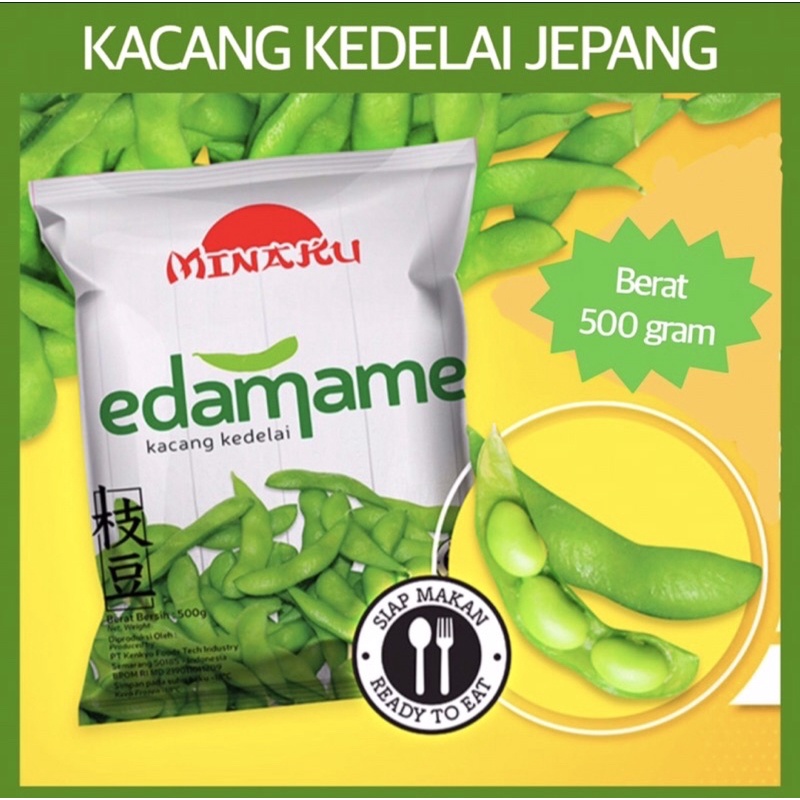 Jual MINAKU EDAMAME 500 GR / KACANG KEDELAI / KEDELAI JEPANG / MINAKU ...