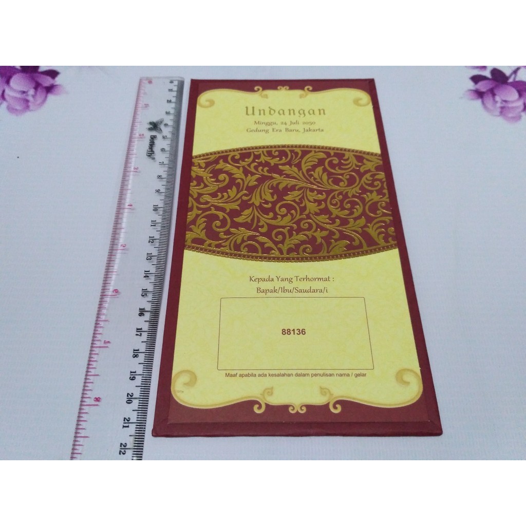 Jual undangan blangko kode 88136 hard cover (isi 100 lembar) | Shopee ...