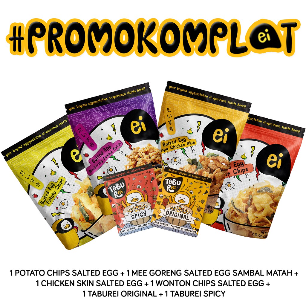 Jual Ei Salted Egg Snacks Paket Komplit | Shopee Indonesia