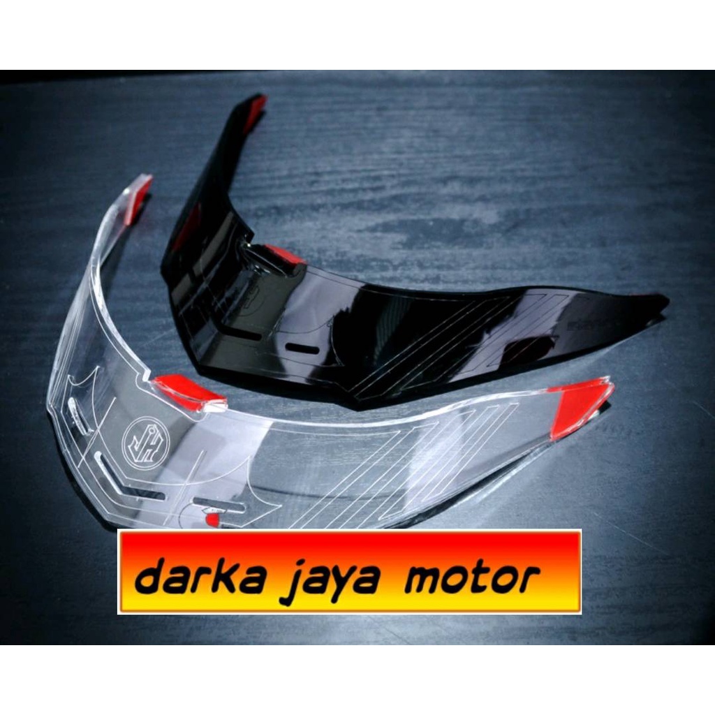 Jual SPOILER HELM NHK R1 SOLID DOUBLE VISOR / SPOILER 2D NHK MODEL ...