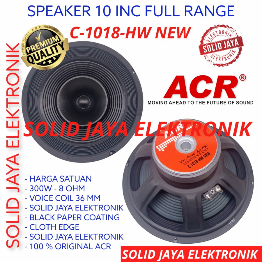Jual SPEAKER ACR 10 INC C-1018-HW FULL RANGE VOKAL VOKAL FULRANGE C ...