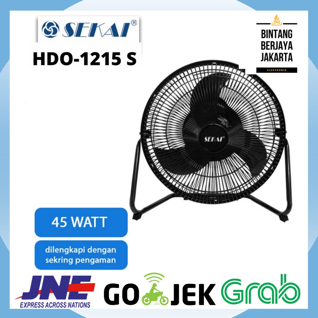 Jual SEKAI Kipas Angin High Velocity HDO 1215 S - 12 Inch | Shopee ...