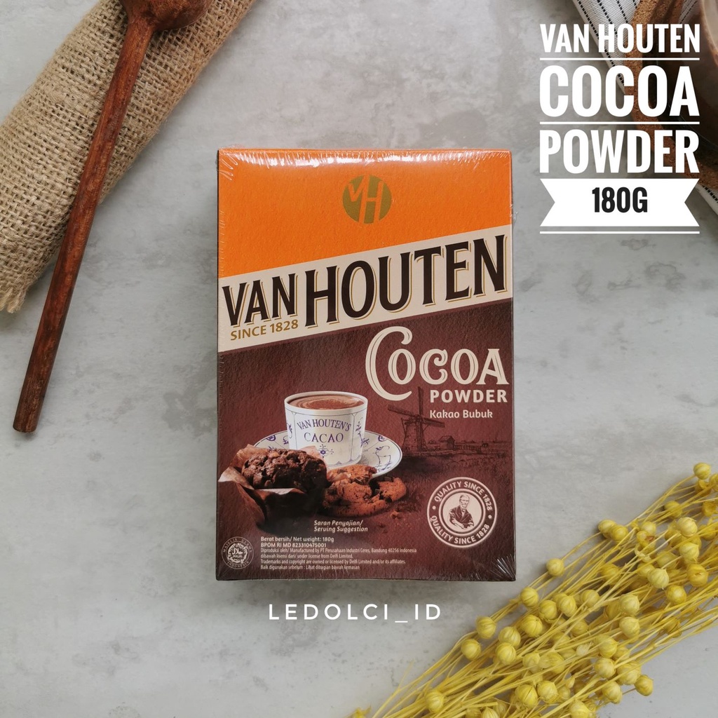Jual VAN HOUTEN COKLAT BUBUK COCOA POWDER VAN HOUTEN 165 GRAM | Shopee ...