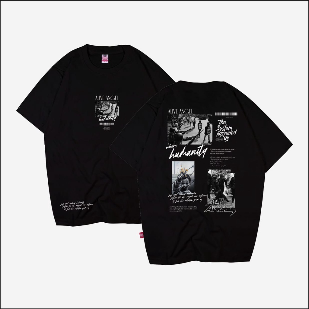 Jual T'SHIRT KAOS DISTRO RETRO ALIVE ANGEL ORIGINAL BAJU BRAND LOKAL ...