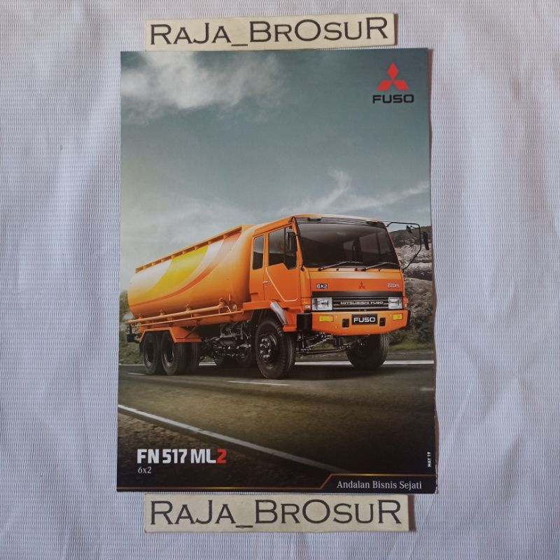 Jual Poster brosur Mitsubishi Fuso Truk Tangki 220PS FN517ML2 6x2 2019 | Shopee Indonesia