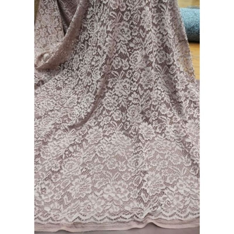 Jual Brokat Lace Non Gliter / Brokat Motif Bunga | Shopee Indonesia