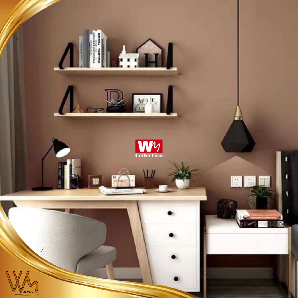 Jual Wallpaper Sticker Dinding Motif Polos Coklat 45cm x 100cm ...