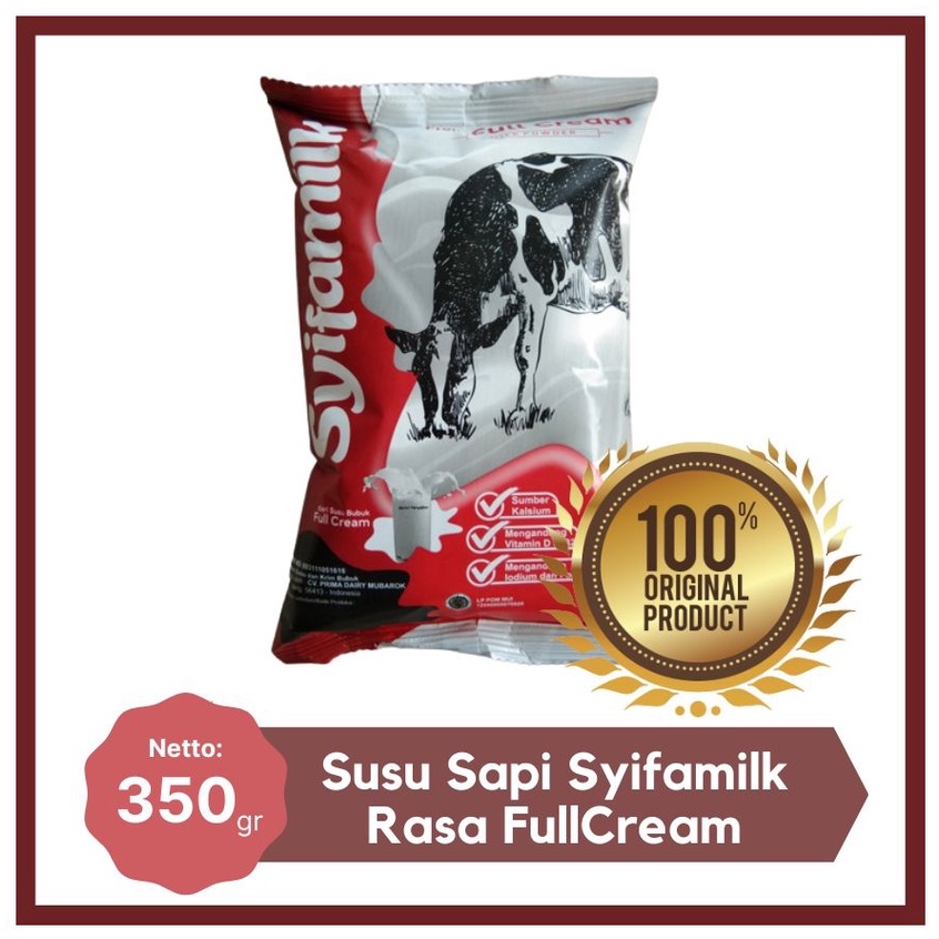 Jual Susu Sapi Bubuk SYIFAMILK FULL CREAM Susu Penggemuk Badan 350gr ...