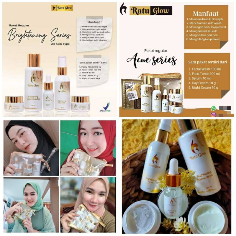 Jual RATU GLOW SKINCARE BPOM ORIGINAL /SKINCARE RATU GLOW/RATU GLOW SKINCARE/PAKET | Shopee ...
