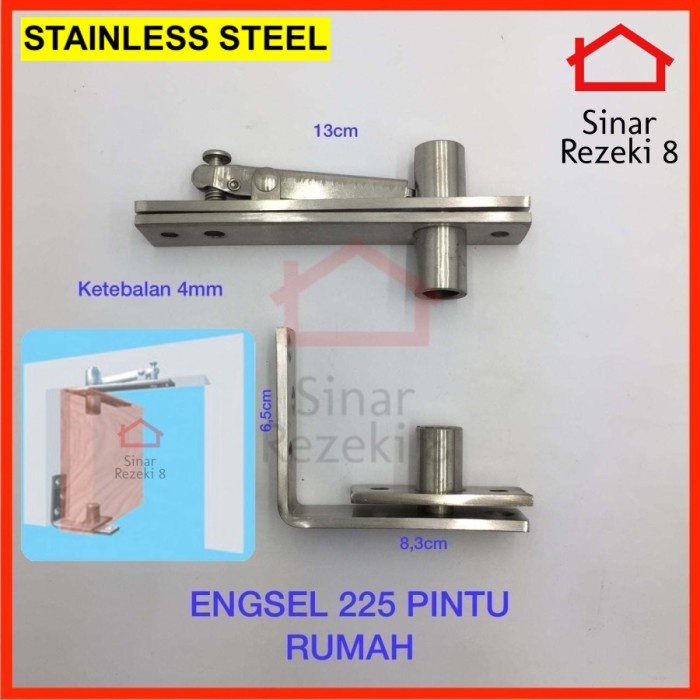 Jual Engsel Pivot Pintu Rumah 225 STAINLESS Lantai Tanam Putar Swing ...