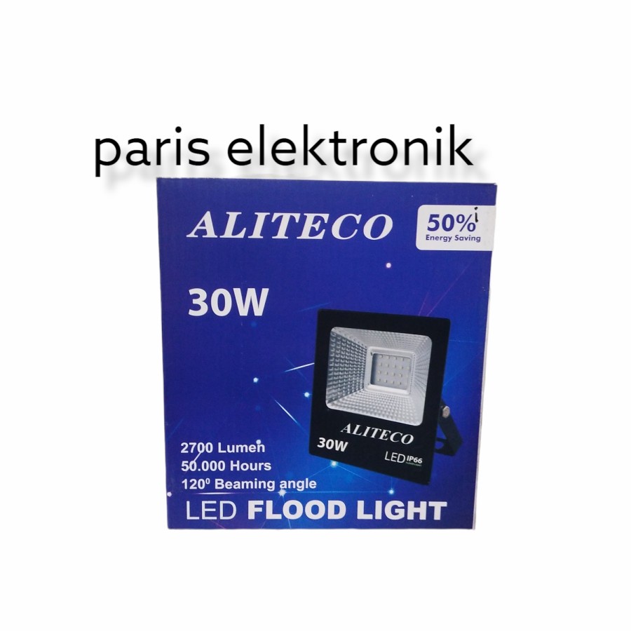 Jual LAMPU SOROT LAMPU TEMBAK FLOOD LIGHT ALITECO 30 WATT | Shopee Indonesia