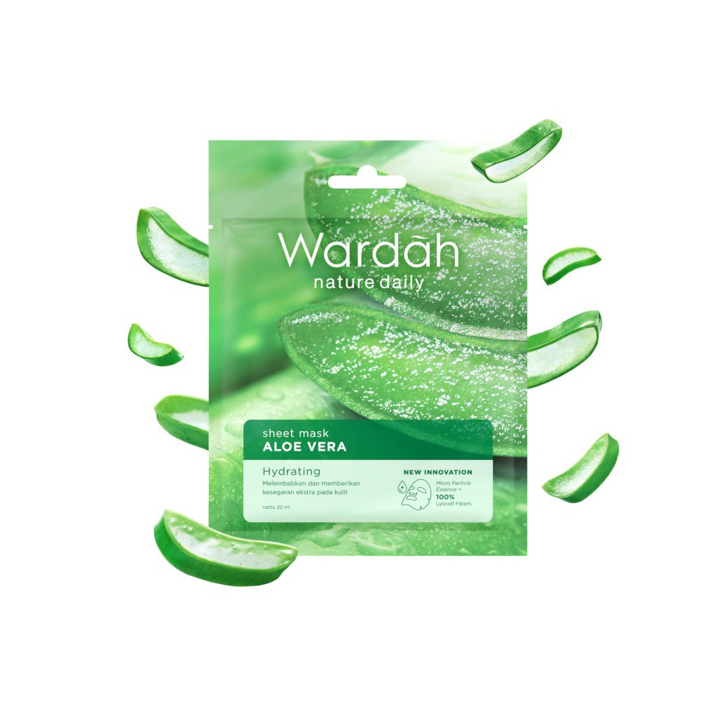 Jual Wardah Nature Daily Sheet Mask Aloe Vera 20 ml | Shopee Indonesia