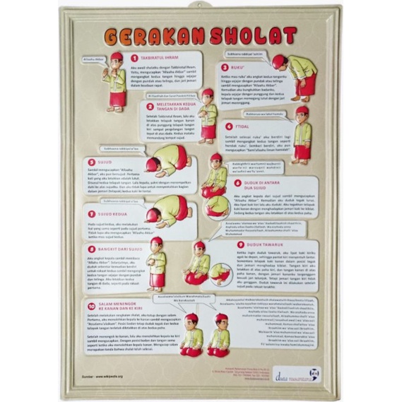 Jual Poster 3 Dimensi - Gerakan Sholat | Shopee Indonesia