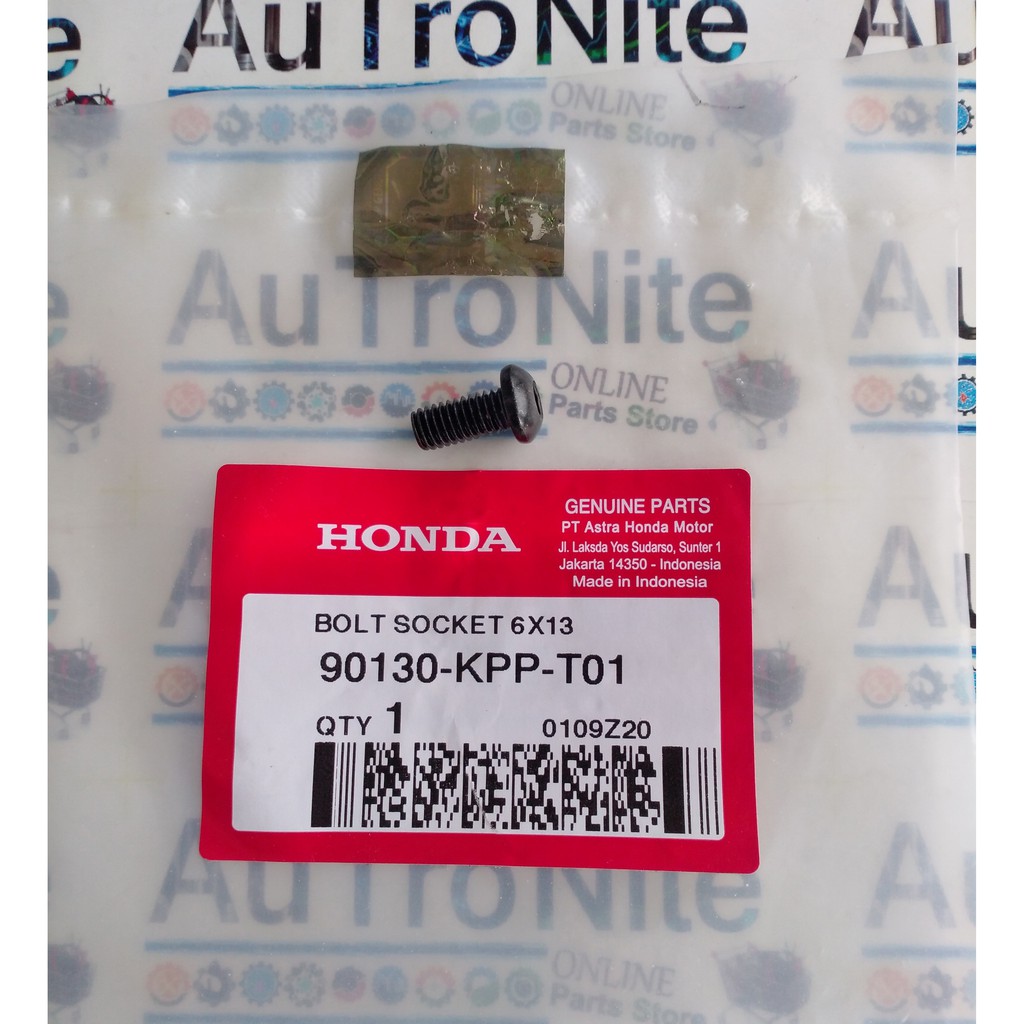 Jual Baut Body Bolt Socket 6x13 90130-KPP-T01 Original Honda Genuine Parts | Shopee Indonesia