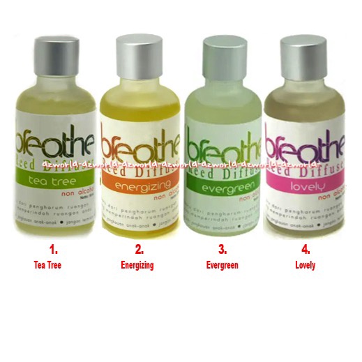 Jual Breathe Reed Diffuser 50ml Aroma Essential Oil Minyak Terapi ...
