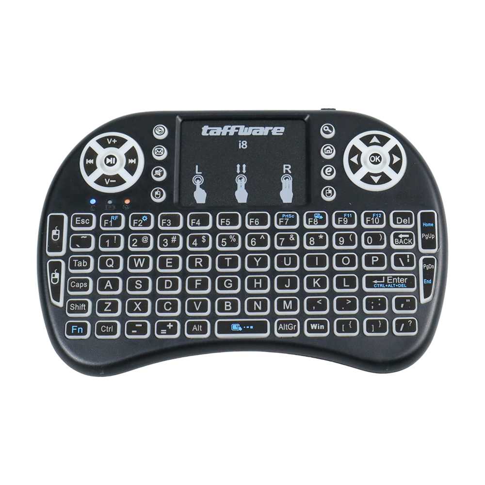 Jual [ COD ] Taffware Air Mouse Wireless Mini Keyboard RGB 2.4GHz Touch ...