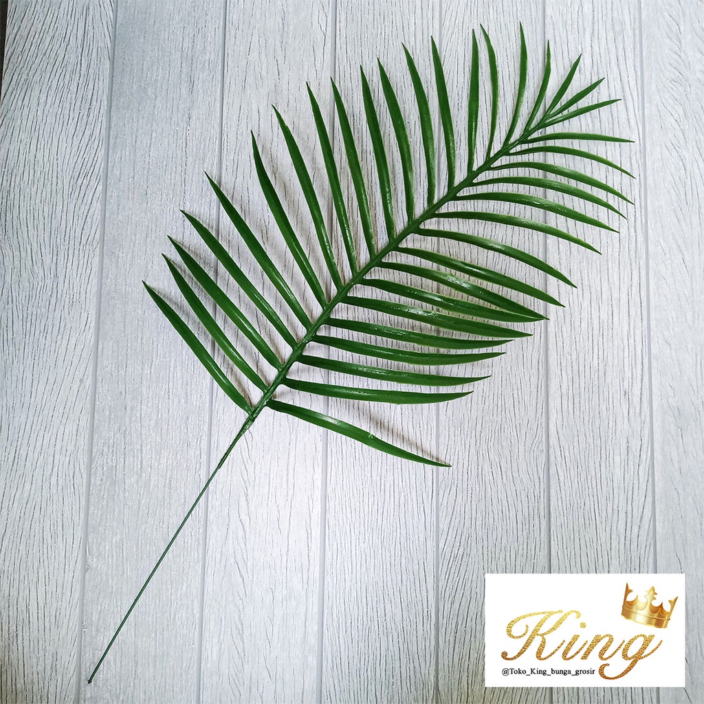 Jual Artificial Areca Palm Leaf Green Bunga Daun Palem Plastik Plastik ...