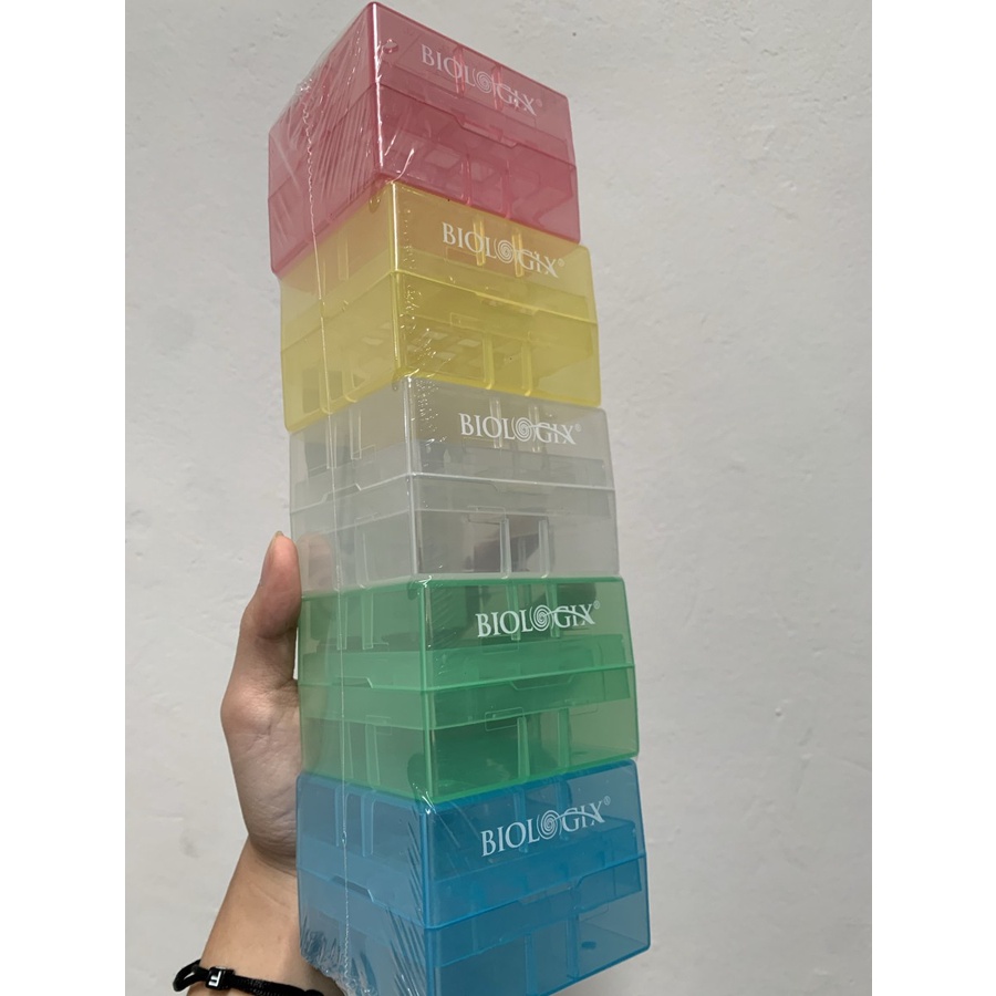 Jual 25 Well Polypropylene Cryogenic Microtube Freezer Box BIOLOGIX Isi ...