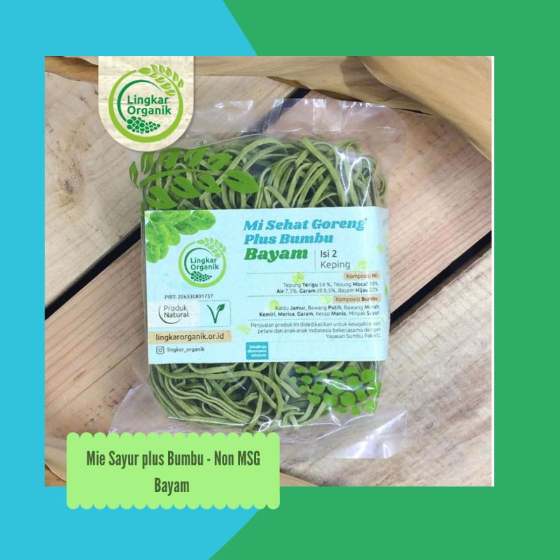 Jual Mie Goreng Sayur Plus Bumbu | Mie Instan Low Gluten Non MSG | Mie ...