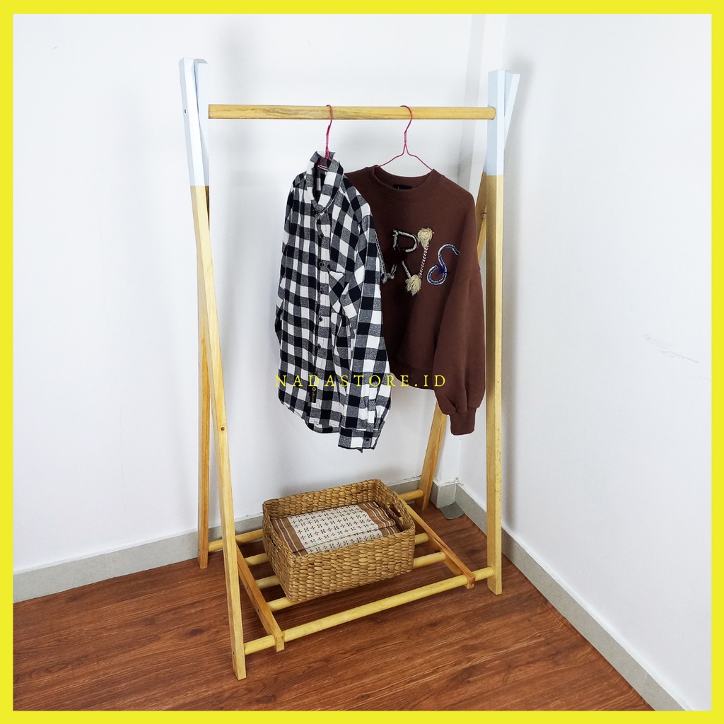 Jual Stand Hanger / Rak Hanger Baju 1 Tingkat / Rak Gantung Baju Besar ...