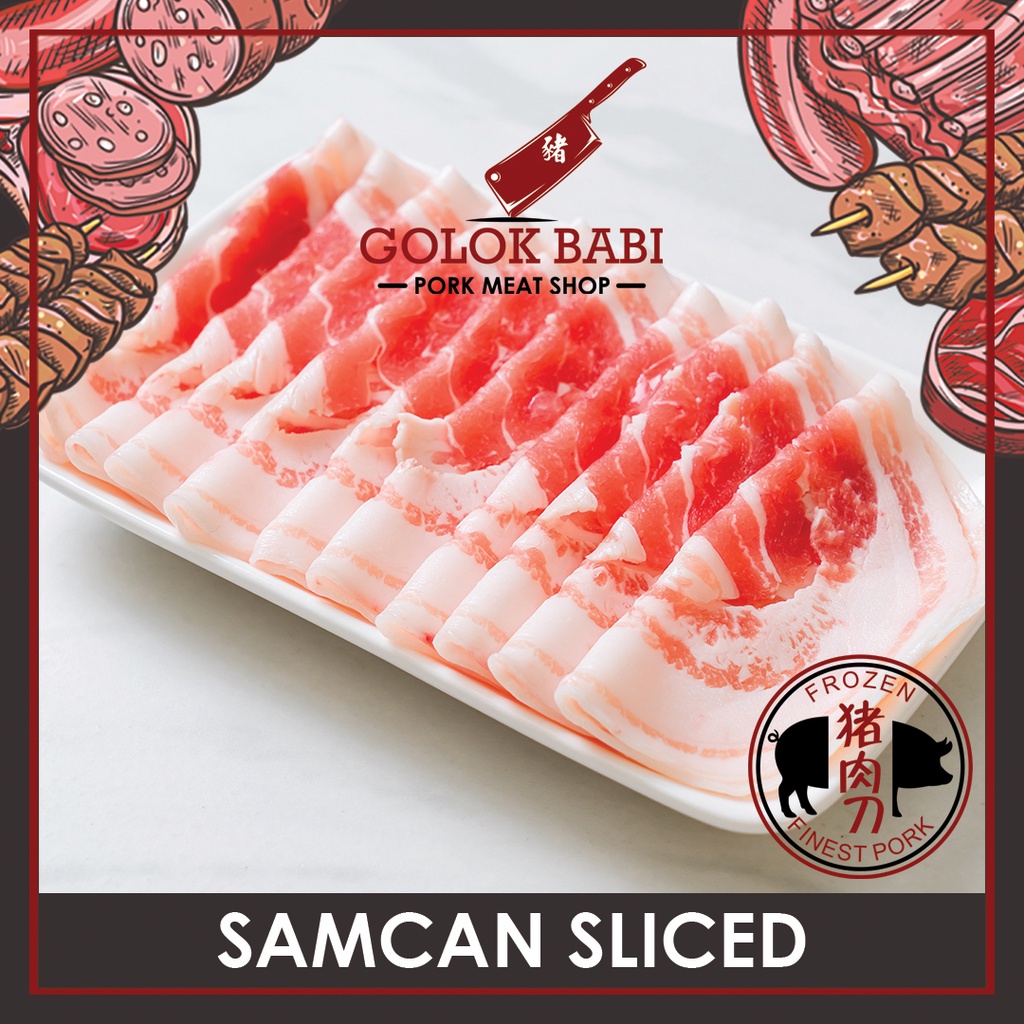 Jual Samcan Sliced | Daging Babi iris | Lemak Babi - 1 KG | Shopee ...